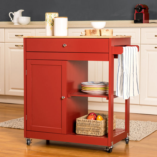Laurel Foundry Modern Farmhouse® Nagata Kitchen Cart & Reviews | Wayfair