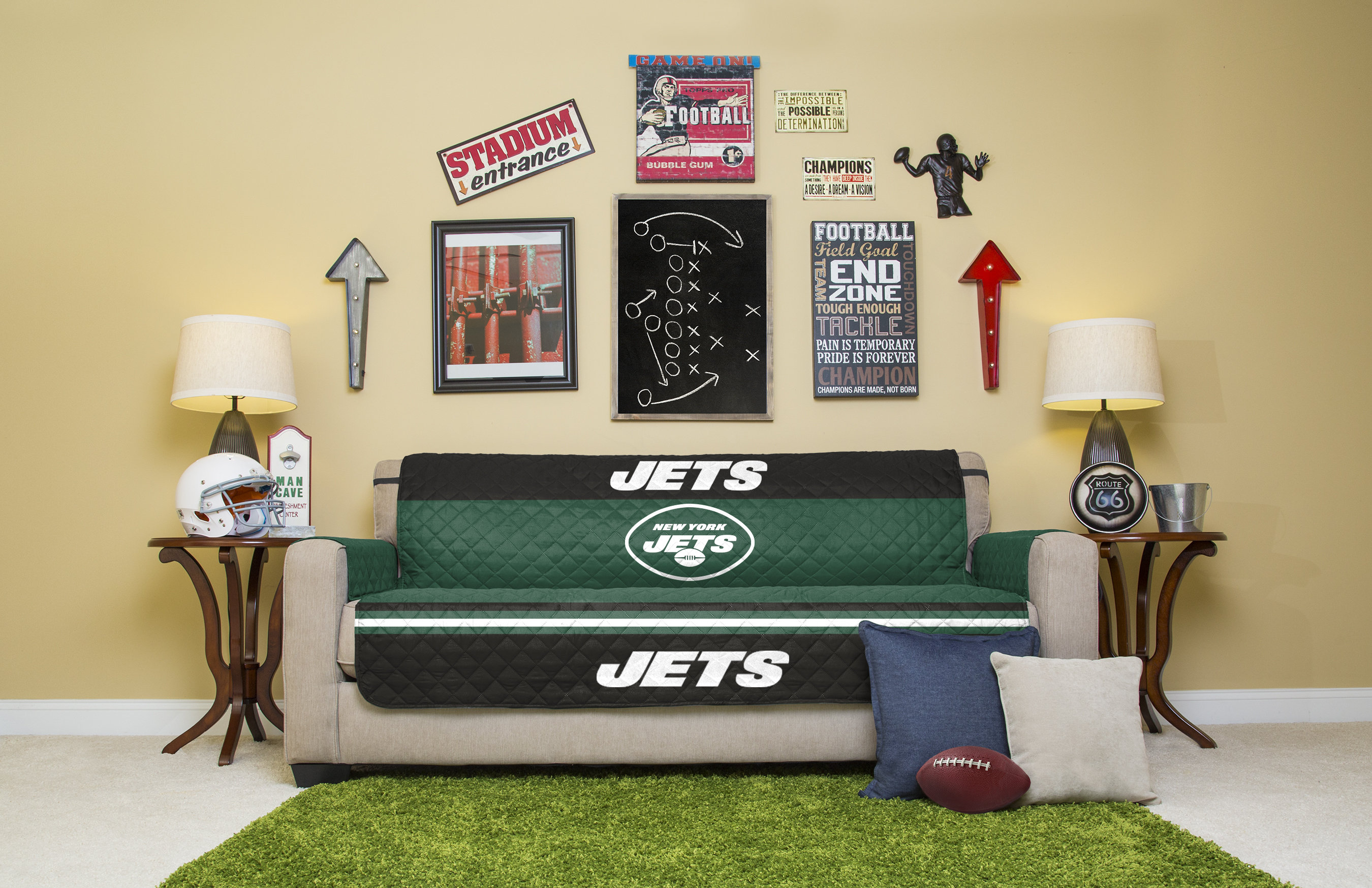 Cozy Home NFL New York Jets-Furniture Protectors Sofa - Wayfair Canada