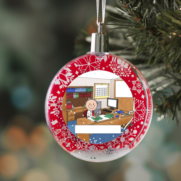 Printed Perfection Personalized Accountant - Male Christmas Snow Globe ...