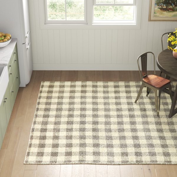 Sand & Stable Sunrise Plaid Taupe/Beige Area Rug & Reviews | Wayfair