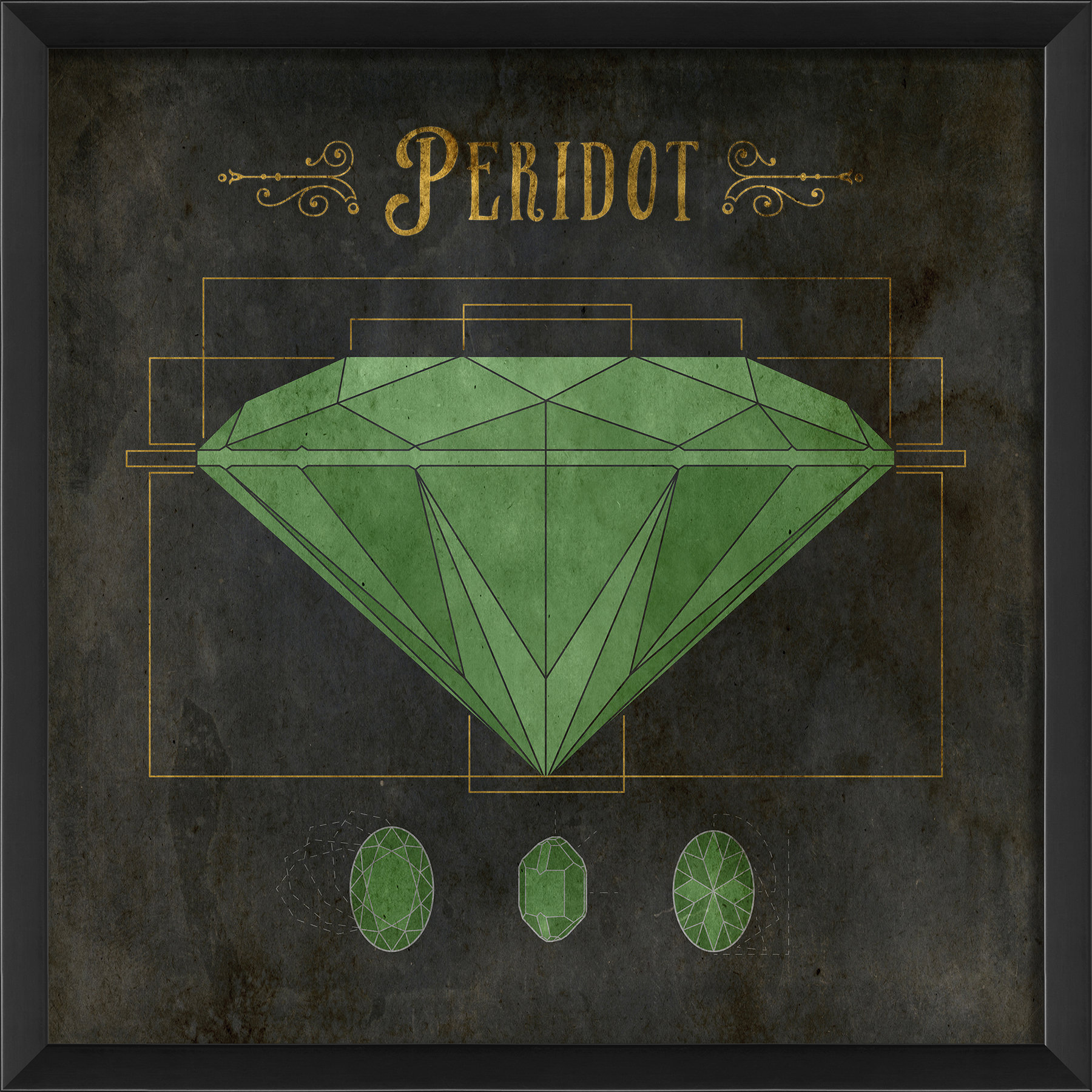 Mercer41 Peridot - Picture Frame Graphic Art Print | Wayfair