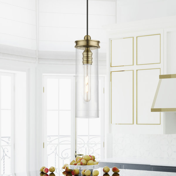 Mercer41 Donshay 1 - Light Single Cylinder Pendant | Wayfair