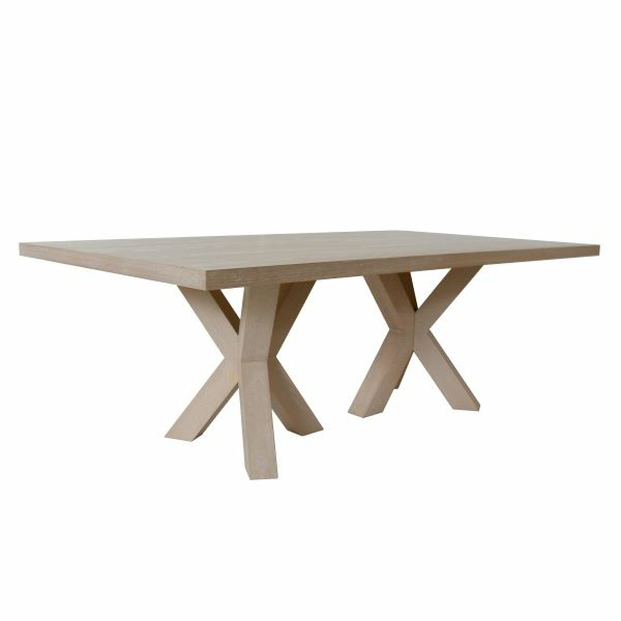 Worlds Away Haines Double Tripod Base Rectangle Dining Table | Perigold