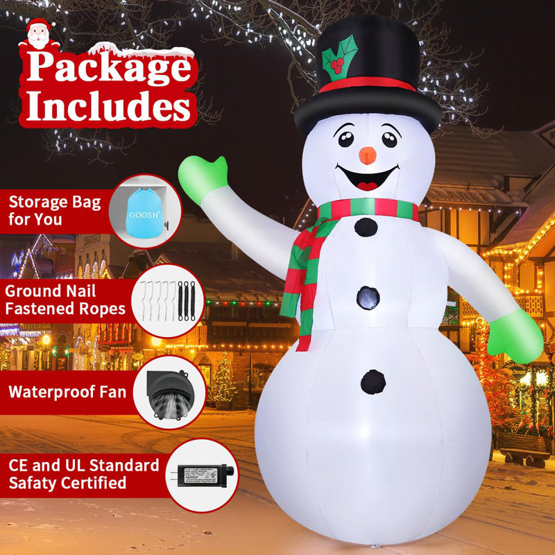 The Holiday Aisle® Christmas Inflatables 7 Ft Christmas Inflatable ...