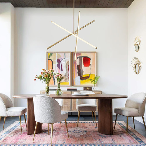 Mercer41 Niaylah 3 - Light LED Sputnik Modern Linear Chandelier | Wayfair