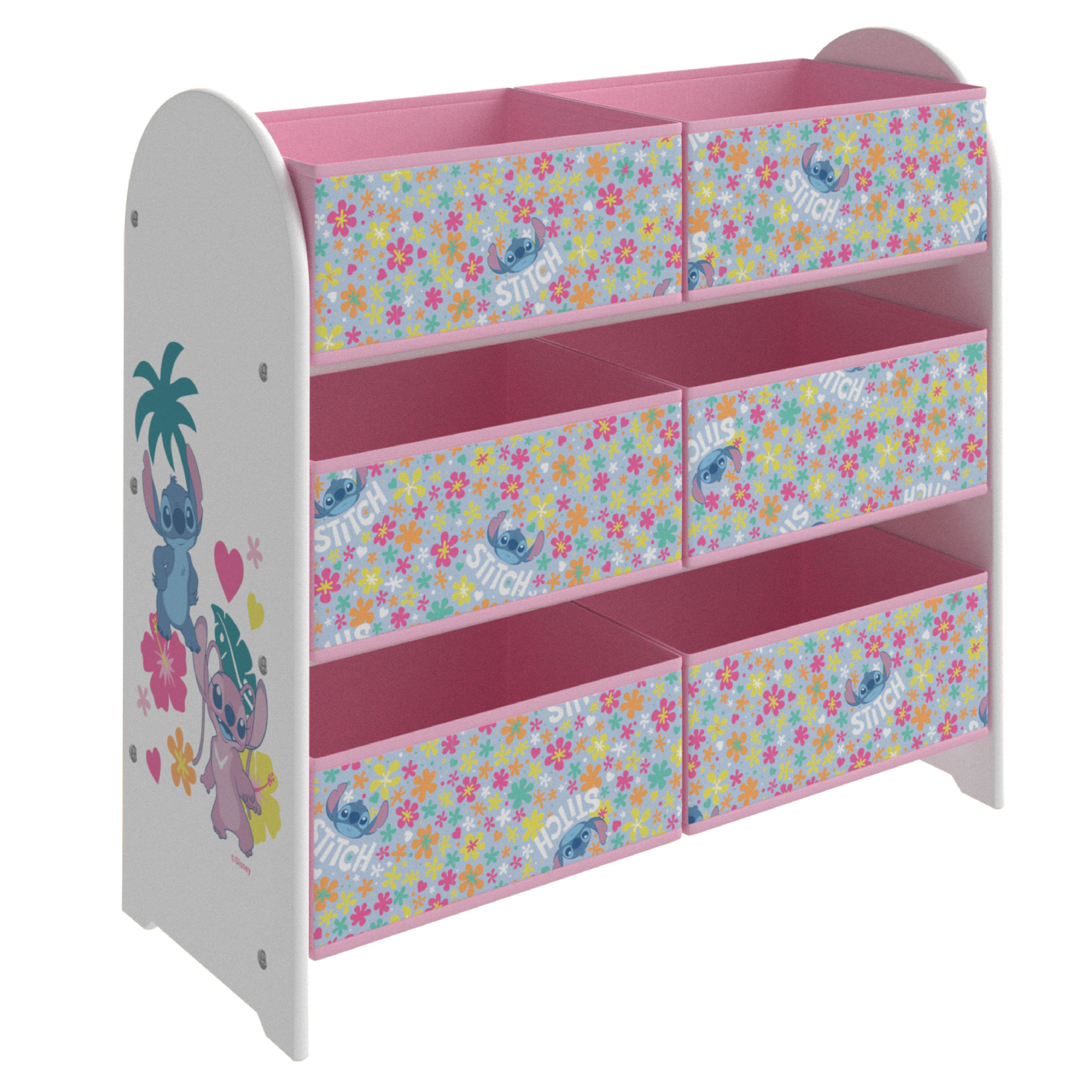Disney Stitch Storage Unit - 6-Box Organizer for Bedroom - Made from ...