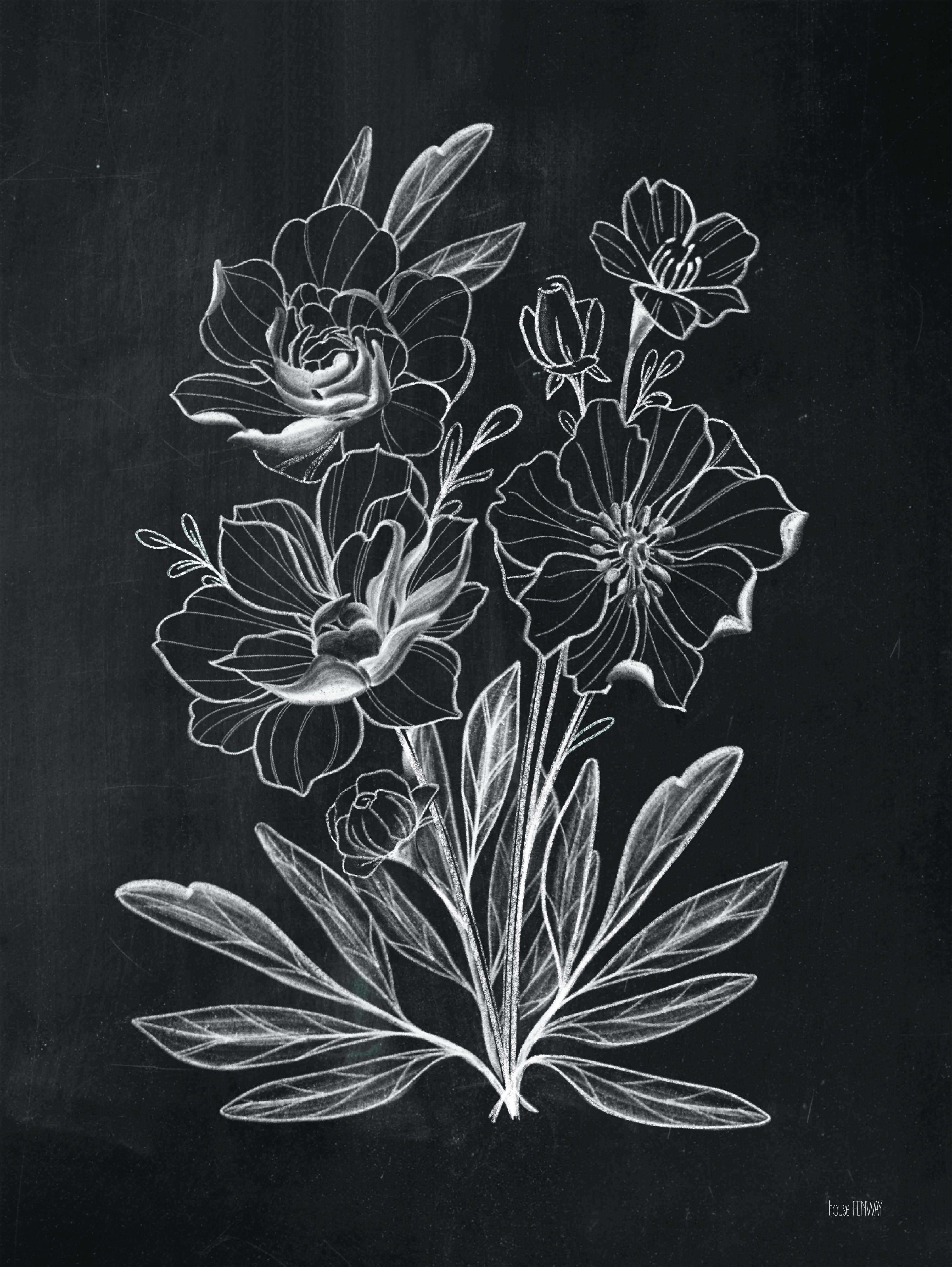 flower chalkboards
