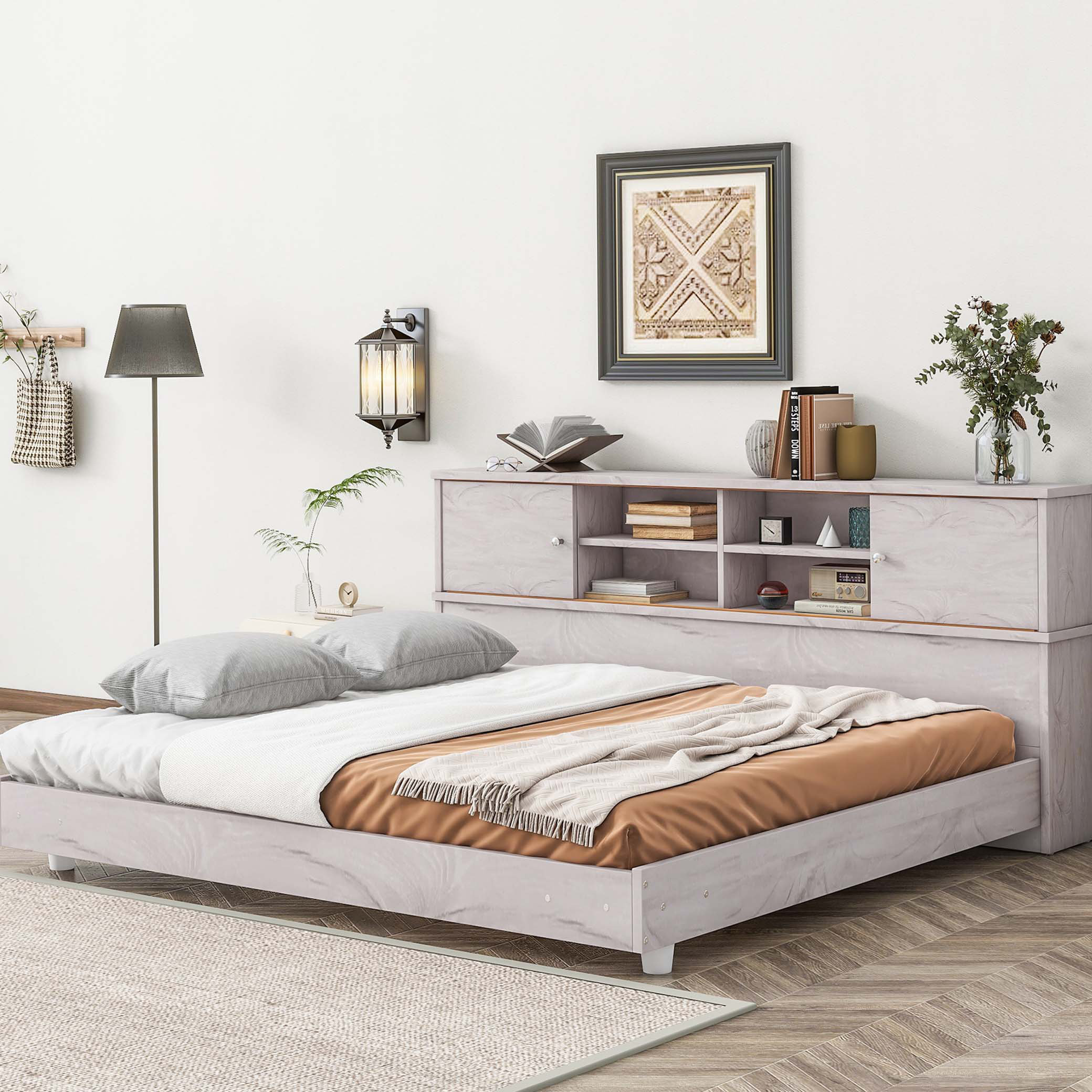 Millwood Pines Daybed Frame with Storage Bookcases - Wayfair Canada