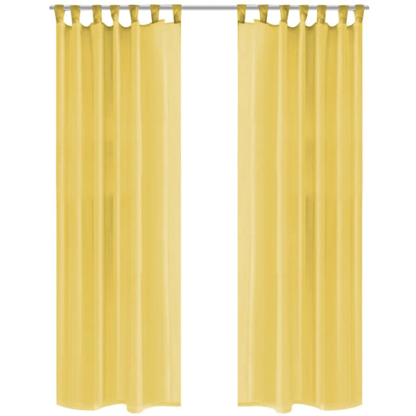 Marlow Home Co. Babylon Tab top Semi Sheer Curtains & Reviews | Wayfair ...