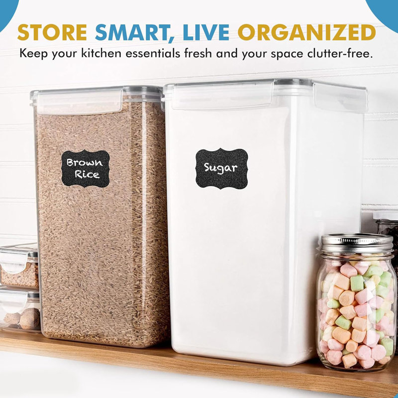 Large Food Storage Containers Prep & Savour 405oz. Stainless Steel