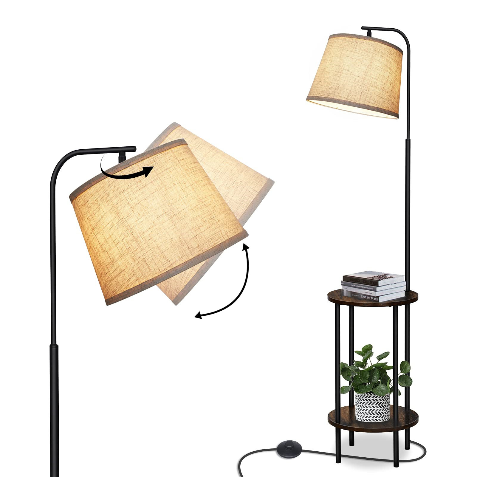 17 Stories Floor Lamp with Table Attached - Wayfair Canada