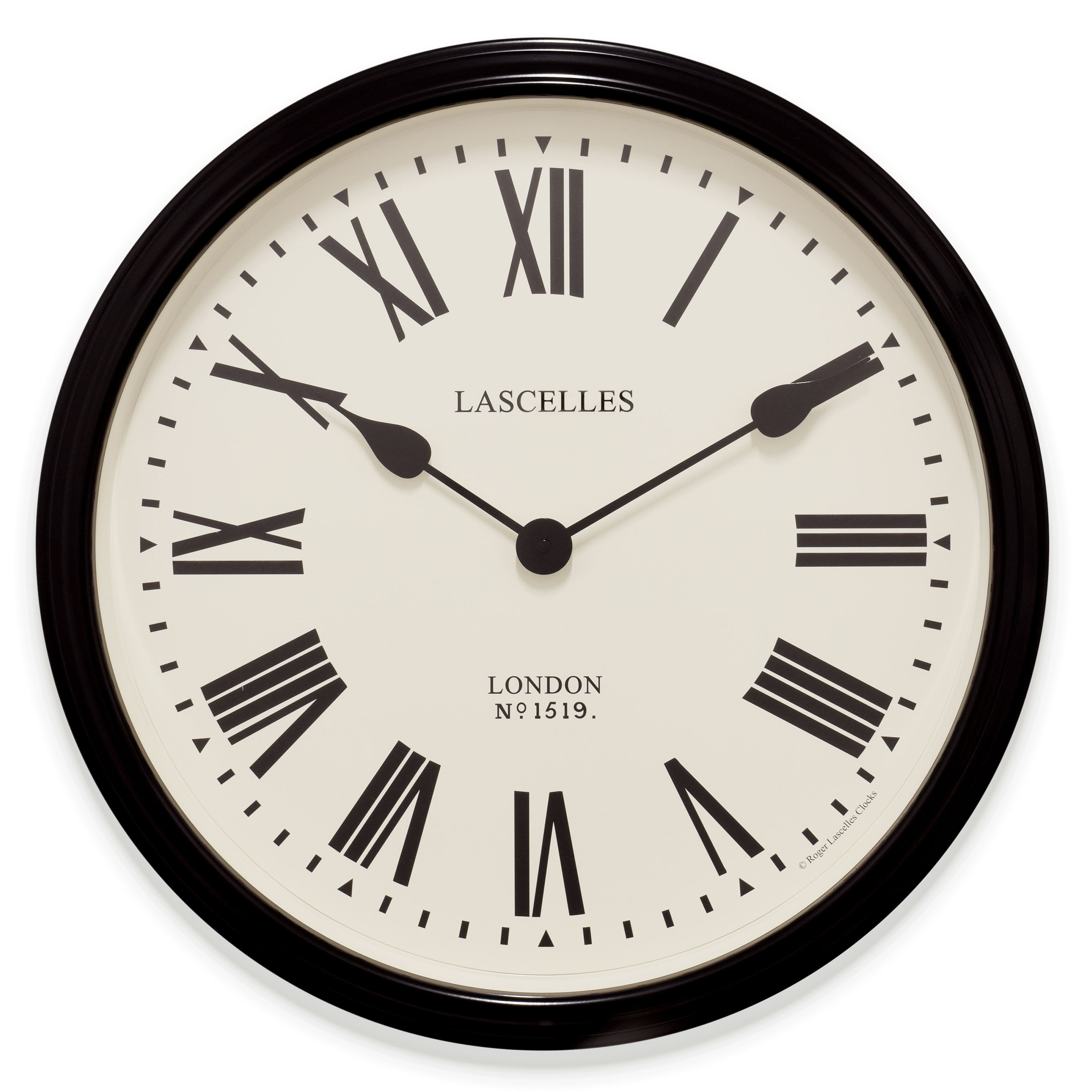 Roger Lascelles Clocks Smiths Large Wall Clock with Roman Numerals ...