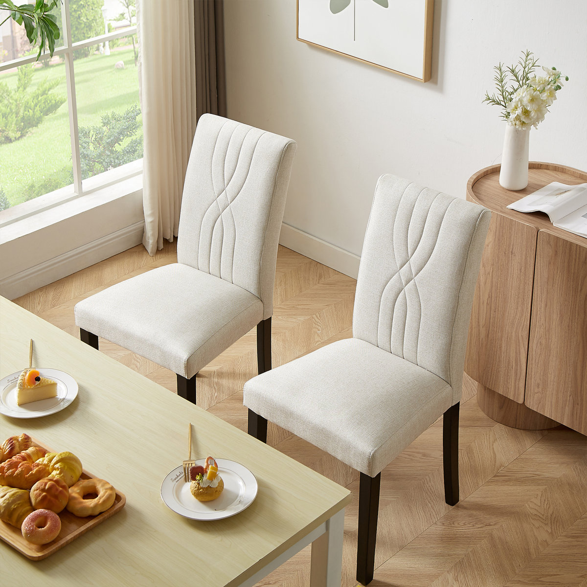 Red Barrel Studio® Trischa 6-Pack Modern Style Parsons Chairs ...