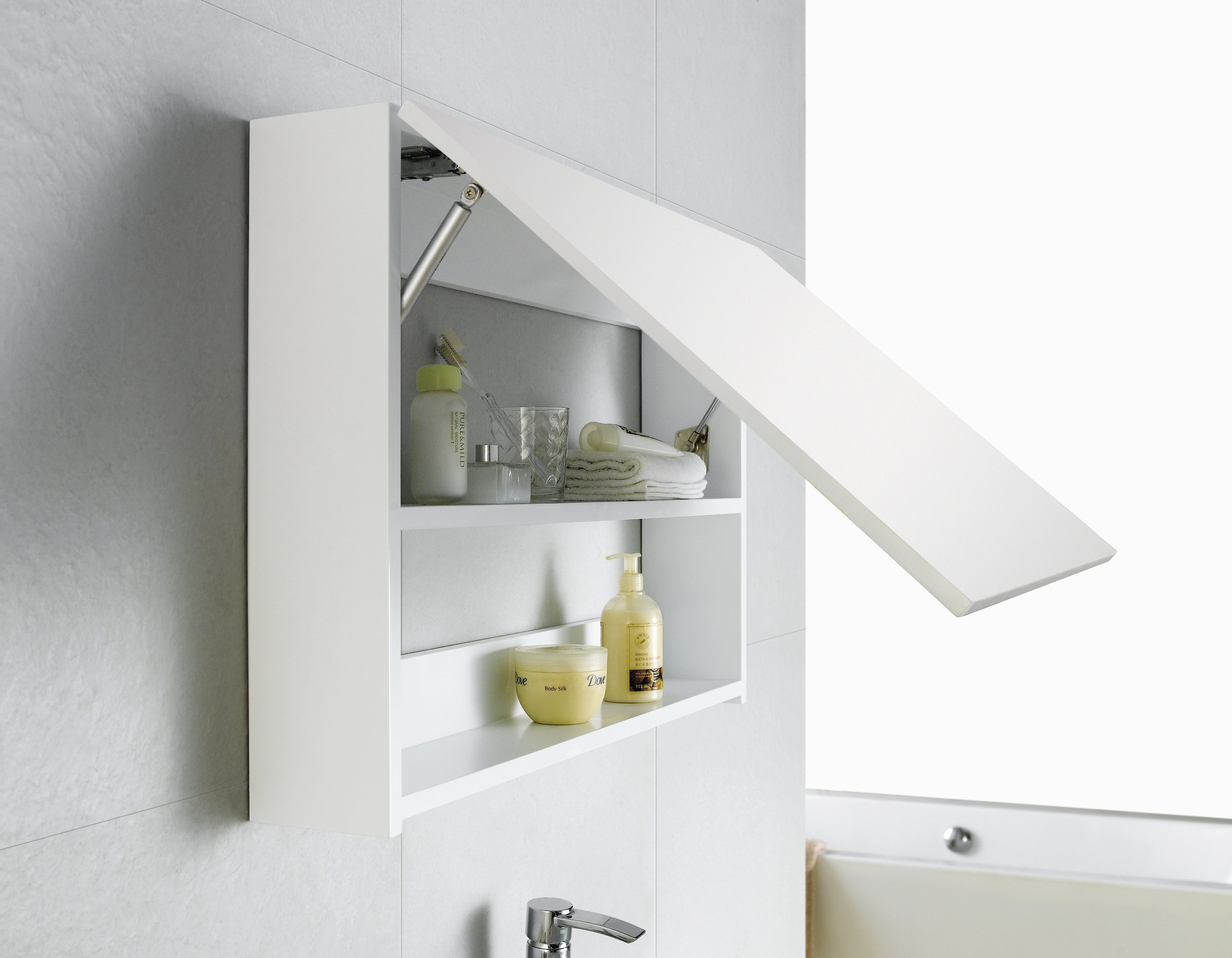 Orren Ellis Eric Surface Mount Framed Medicine Cabinet with 2 Shelves ...