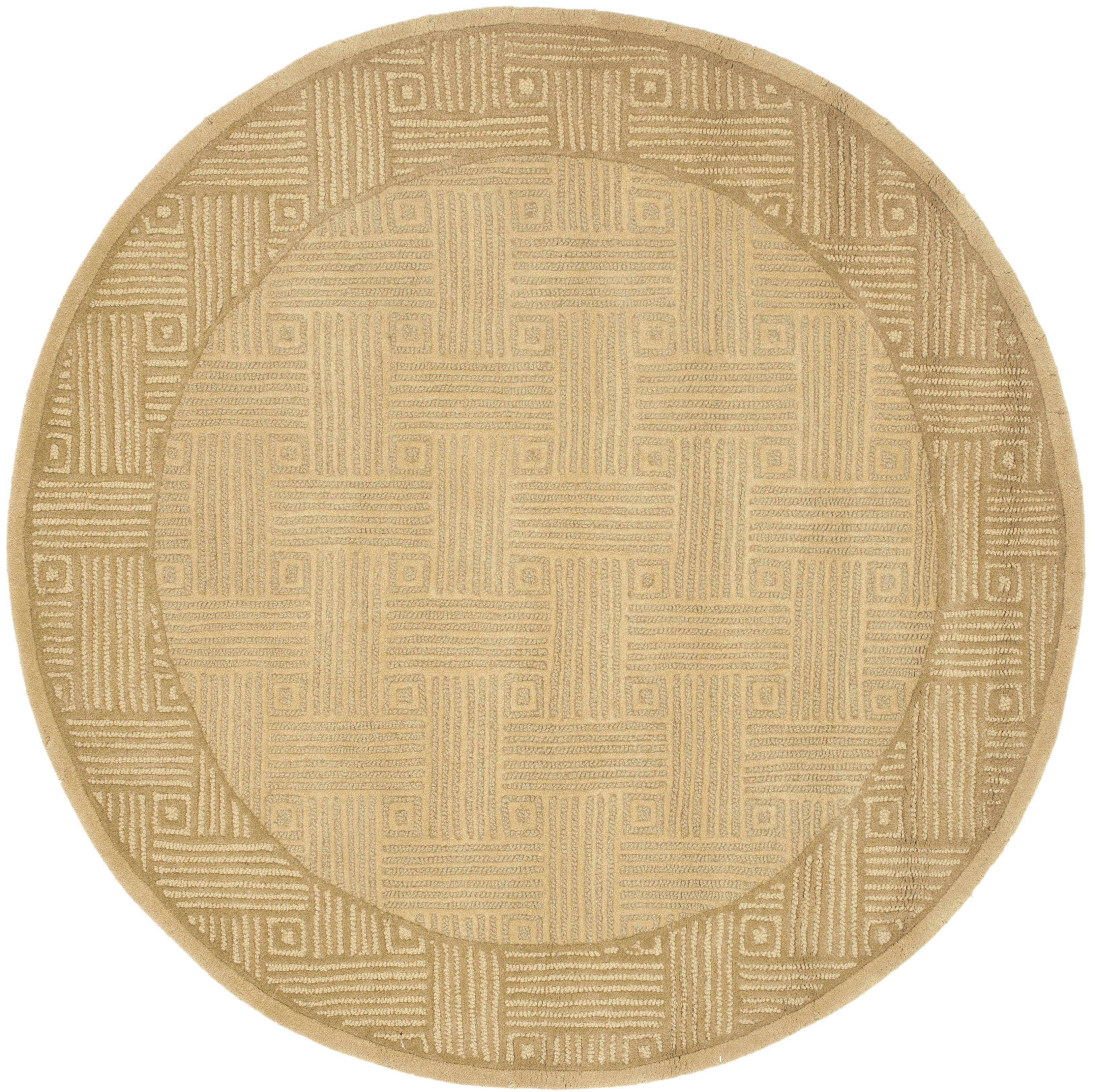 Latitude Run® Soho Hand Tufted Wool Pile Striped/Geometric Rug | Wayfair