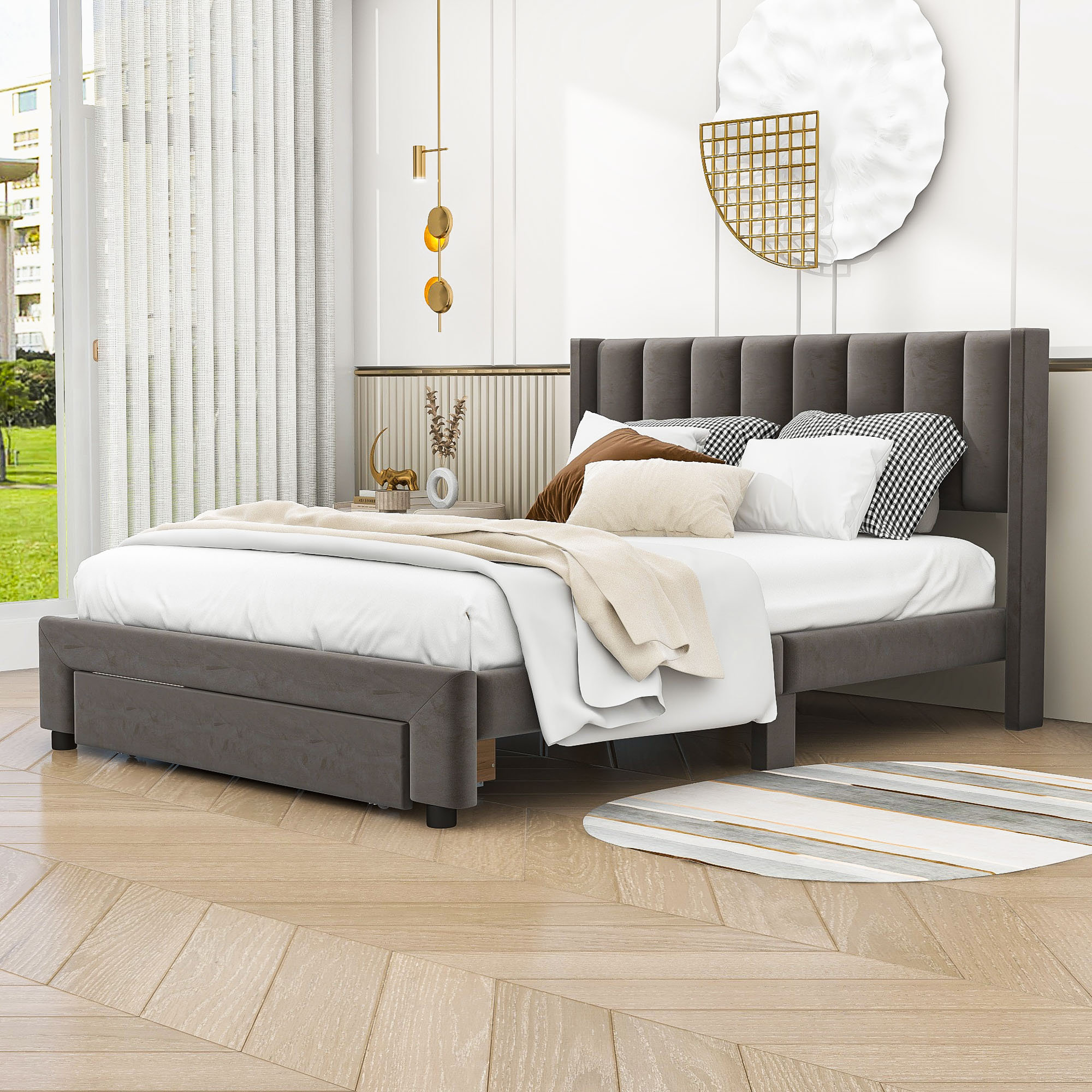 Latitude Run® Windber Low Profile Storage Platform Bed | Wayfair