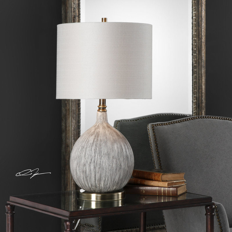 Corrigan Studio® Stefan Textured 27" Table Lamp & Reviews | Wayfair