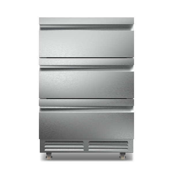 TAZPI 24 Inch Upgraded Three-drawer Beverage Fridge, Weather Proof ...