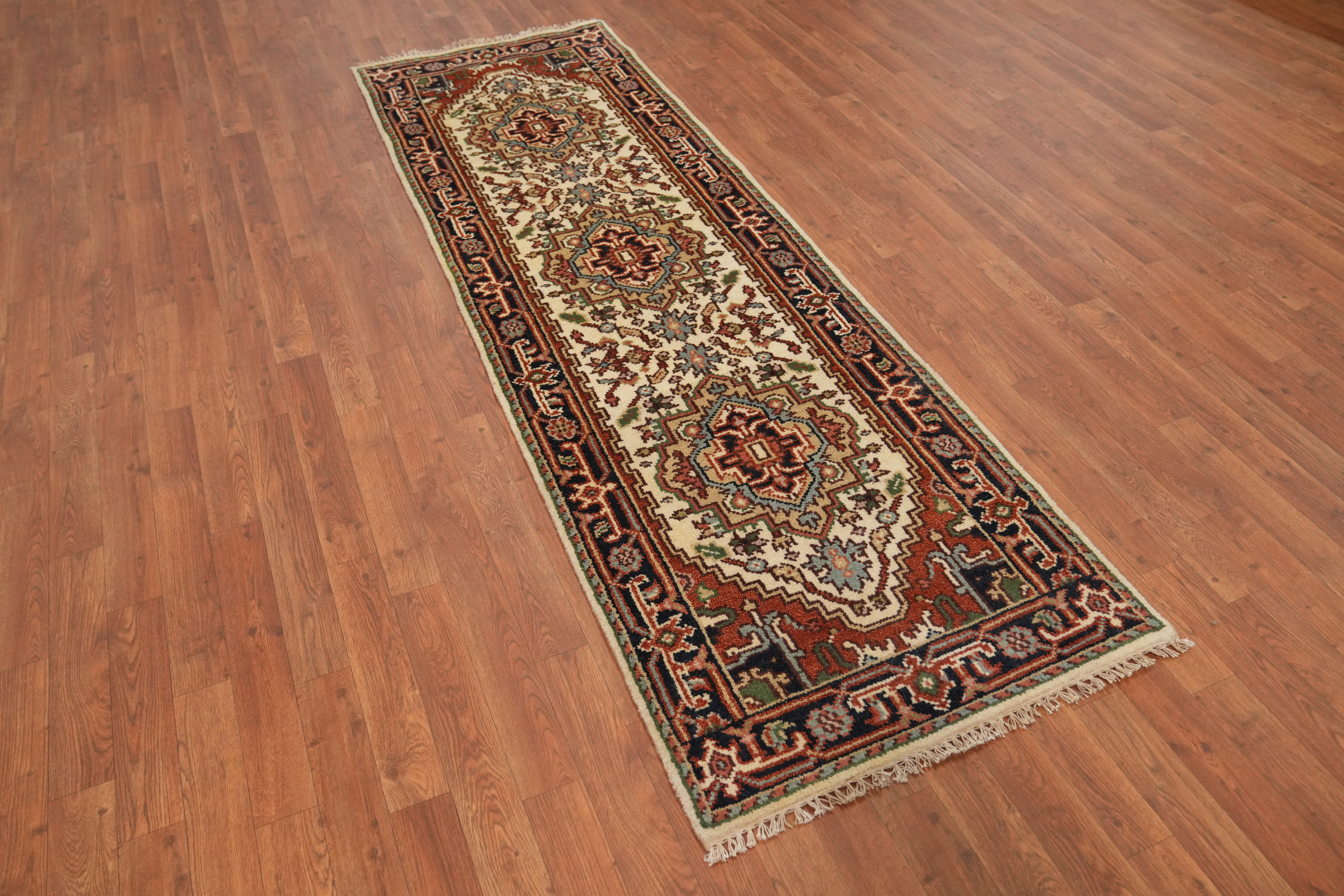 Bloomsbury Market Geometric Traditional Indian Runner Rug 3x8 | Wayfair