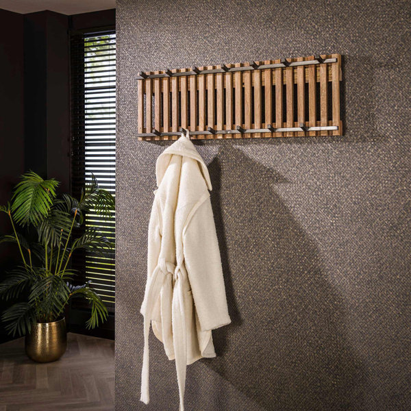 Union Rustic Jaydon Solid Wood Wall 13 - Hook Wall Mounted Coat Rack ...
