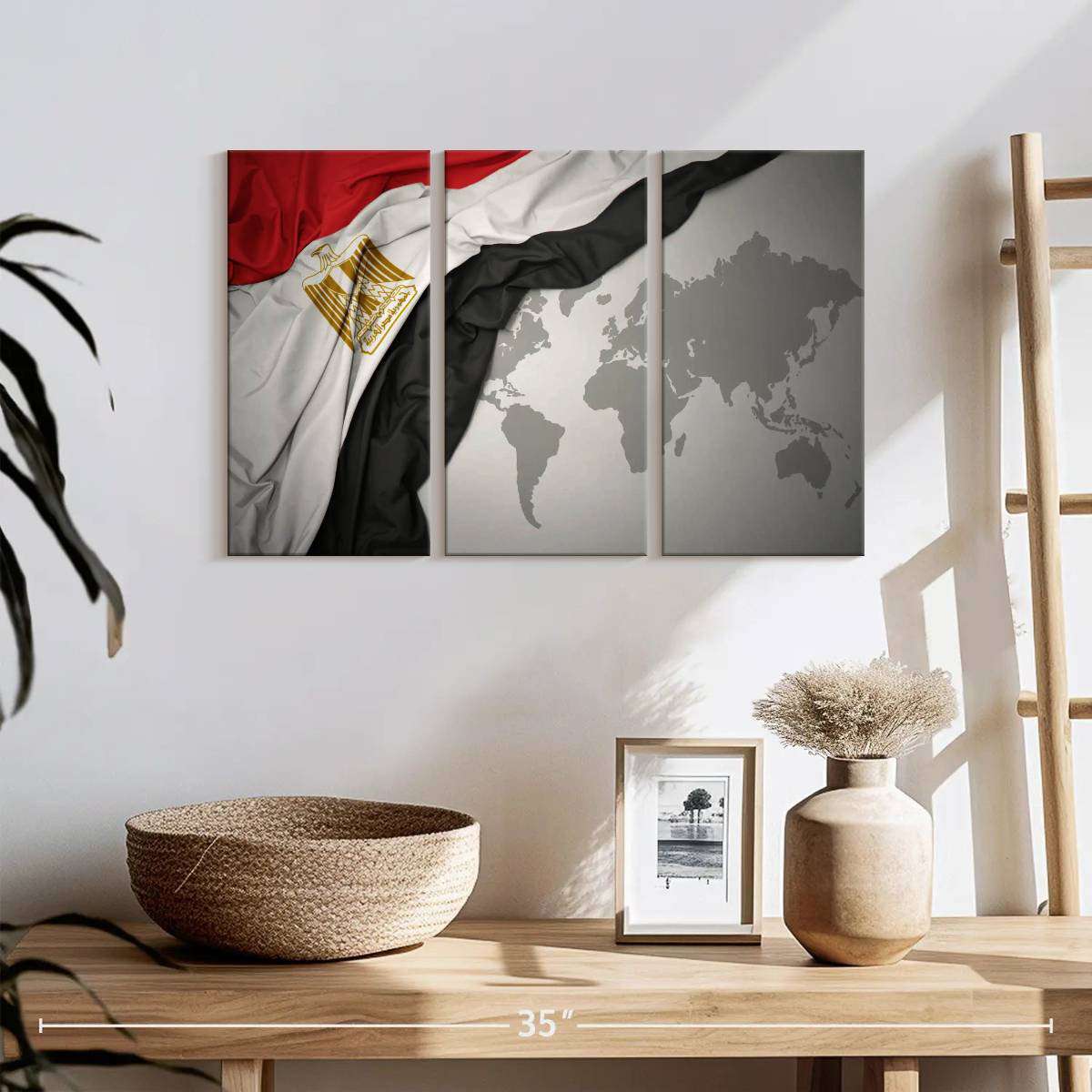 Ebern Designs Egypt Flag On World Map | Wayfair