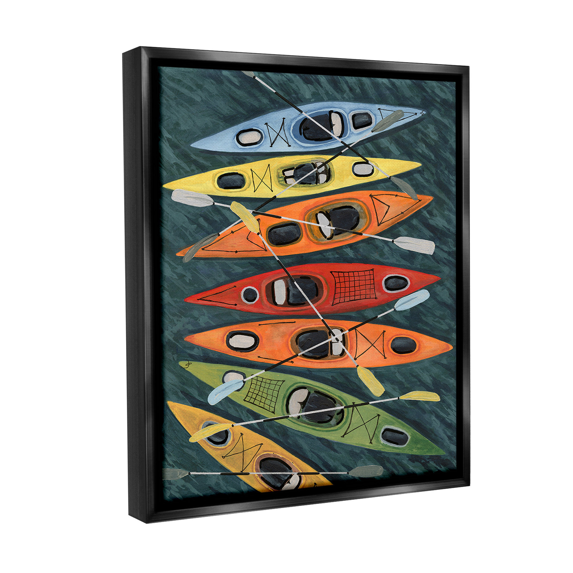 Breakwater Bay " Rainbow Hue Kayaks " by Michael Willett on Canvas ...