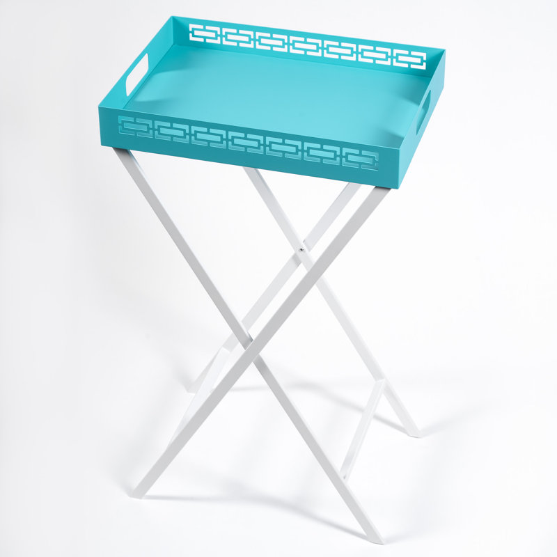 Wrought Studio™ Crus Breeze Block Butler Table | Wayfair