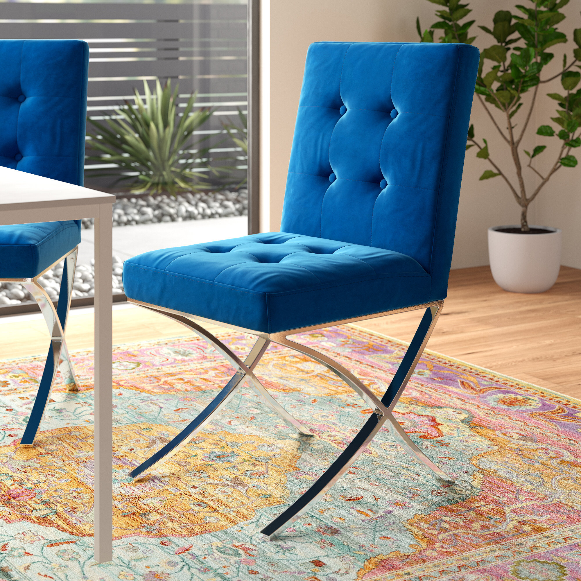 Orren Ellis Walsh Tufted Upholstered Side Chair & Reviews | Wayfair