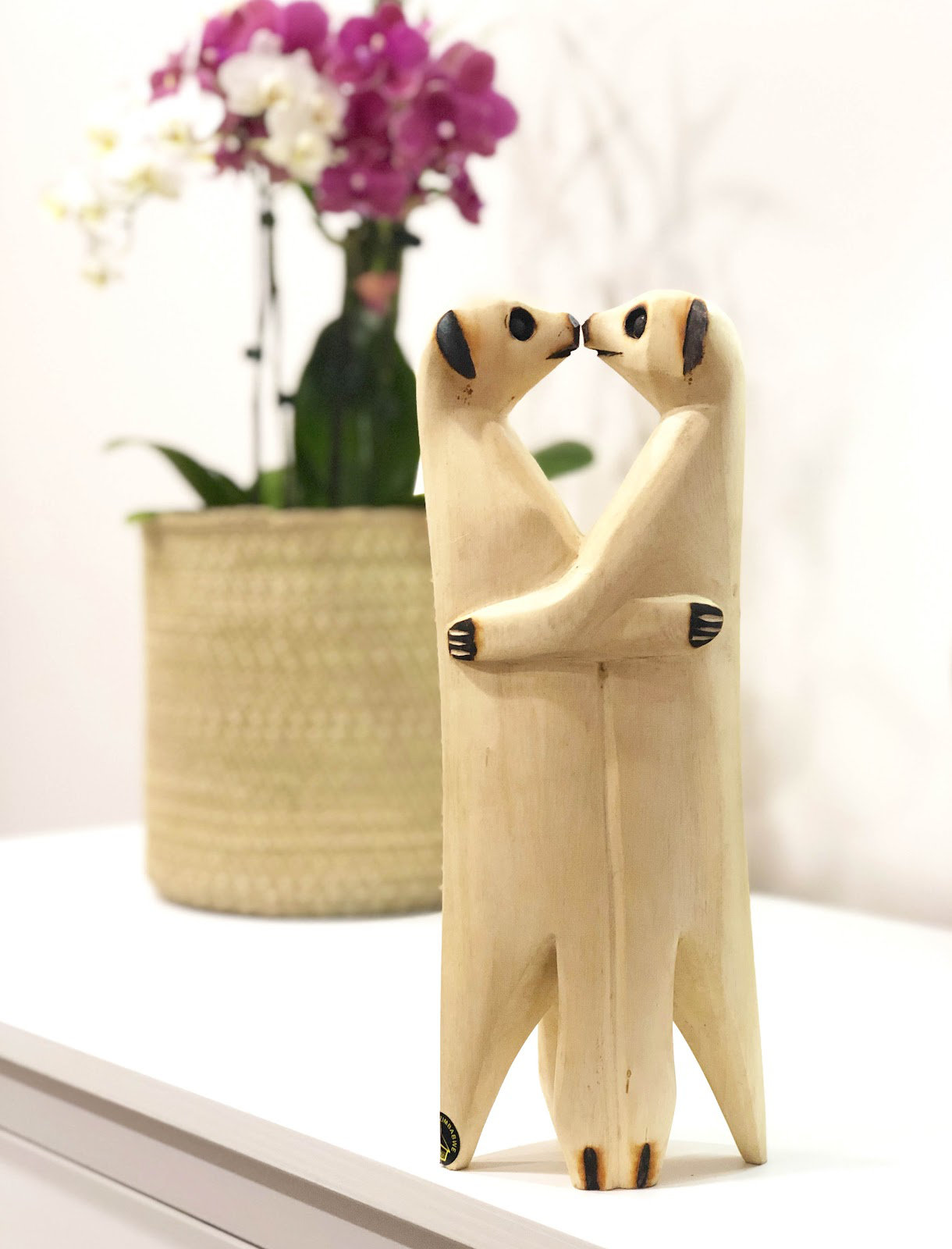 Mbare Hand Carved Standing Meerkat - Lovers Pair - Wayfair Canada