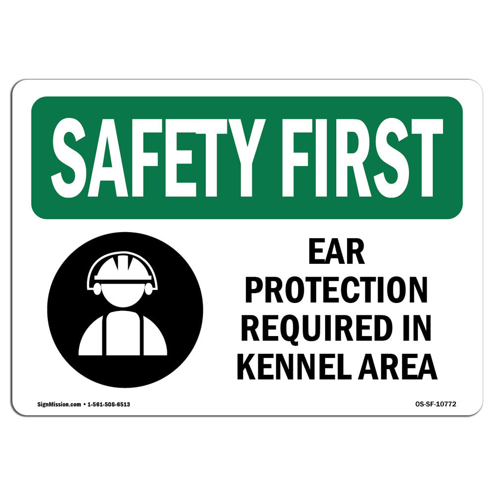 SignMission Safety First Ear Protection Required Sign | Wayfair
