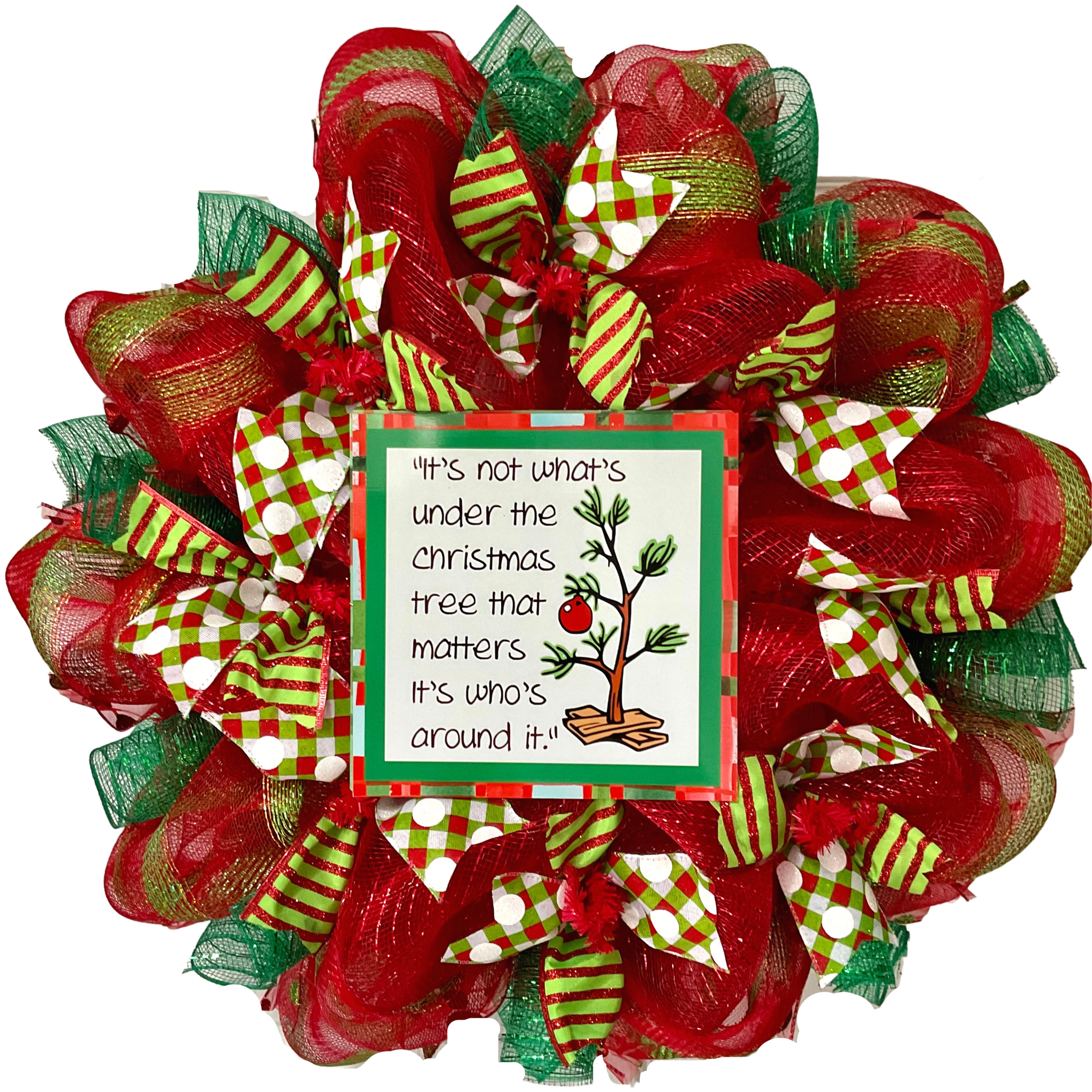 The Holiday Aisle® Christmas Wreath It's Not What's Under The Tree That ...