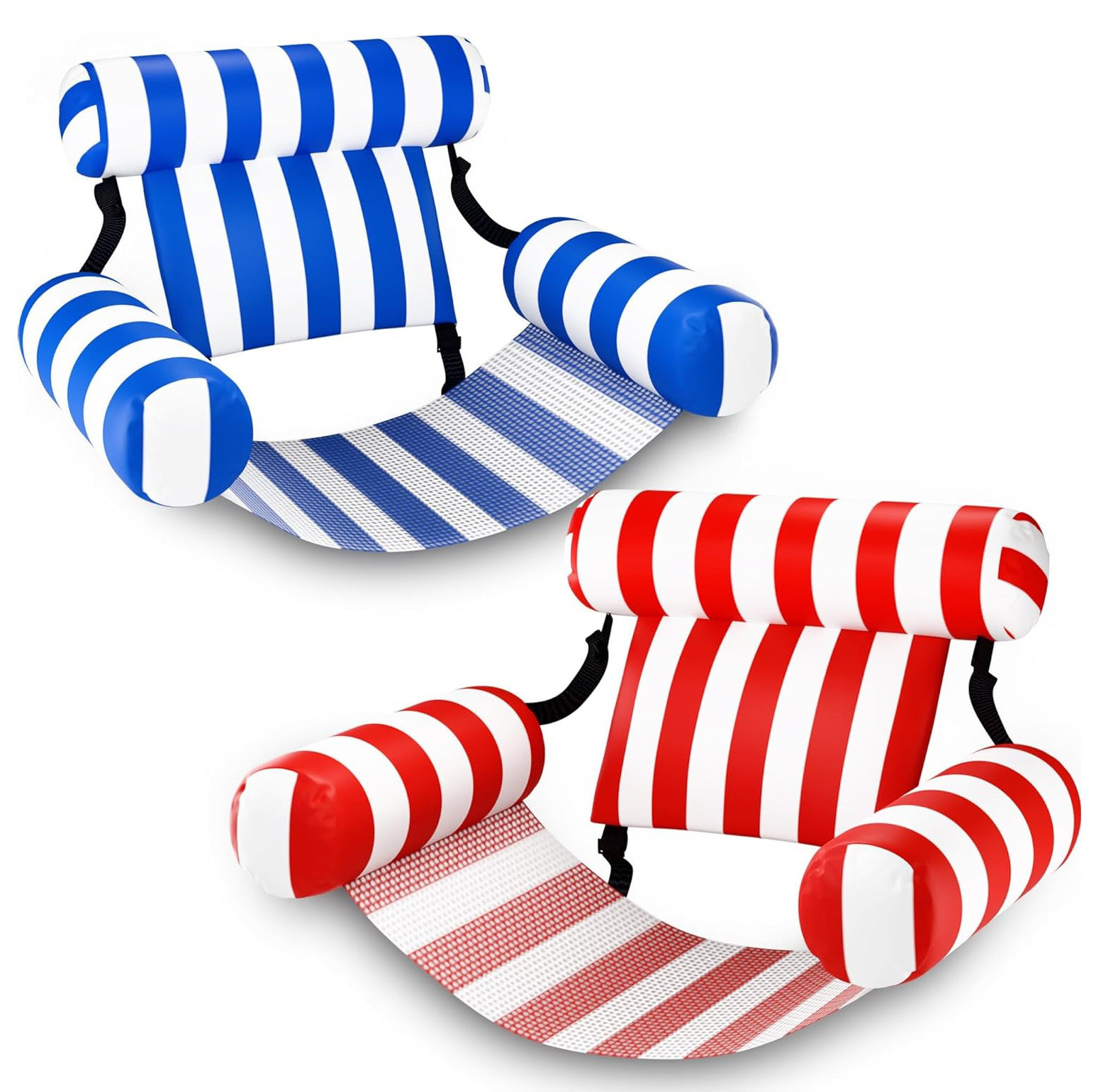 INVOTOT 2 Packs Pool Wave Pool Floats Chairs Adult, Heavy Duty ...