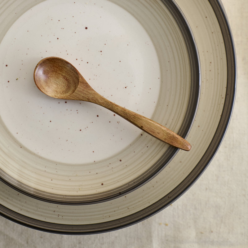 Earth & Clay Harlow 24-Piece Dinnerware Set Earthenware & Reviews | Wayfair