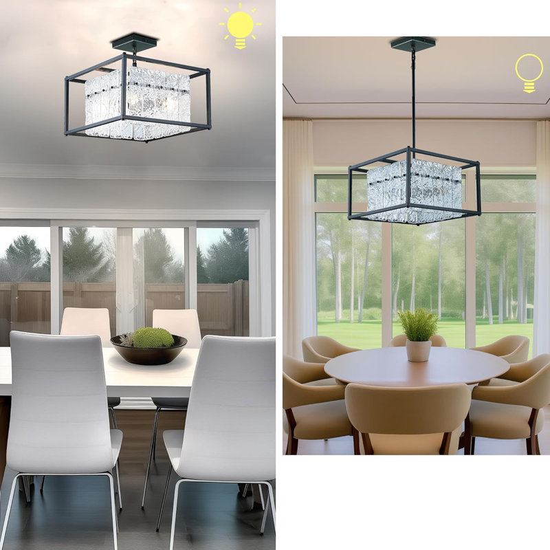 Mercer41 Jesal 4 - Light Rectangle Chandelier | Wayfair