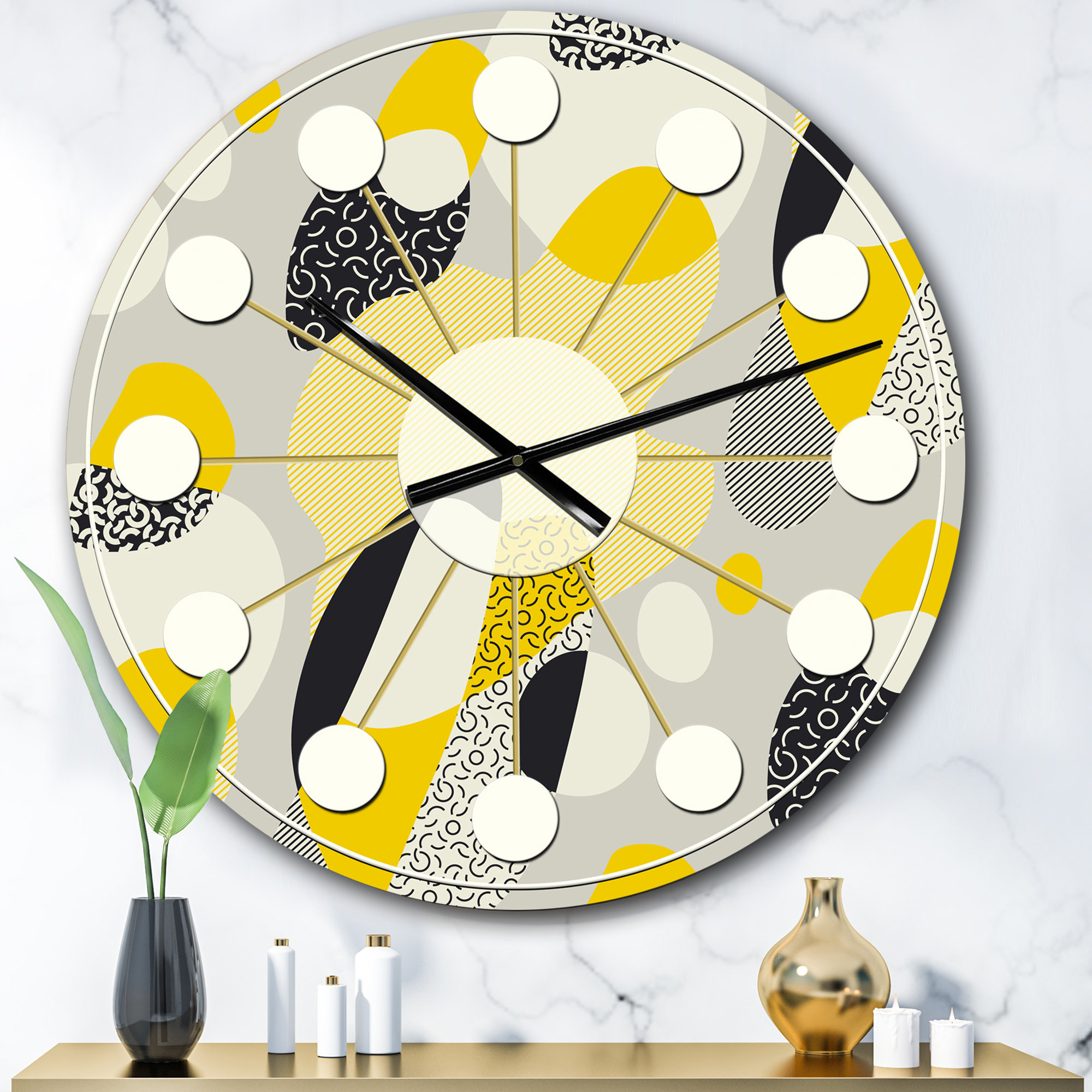 East Urban Home Abstract Design Retro Pattern V - Mid-Century Modern ...