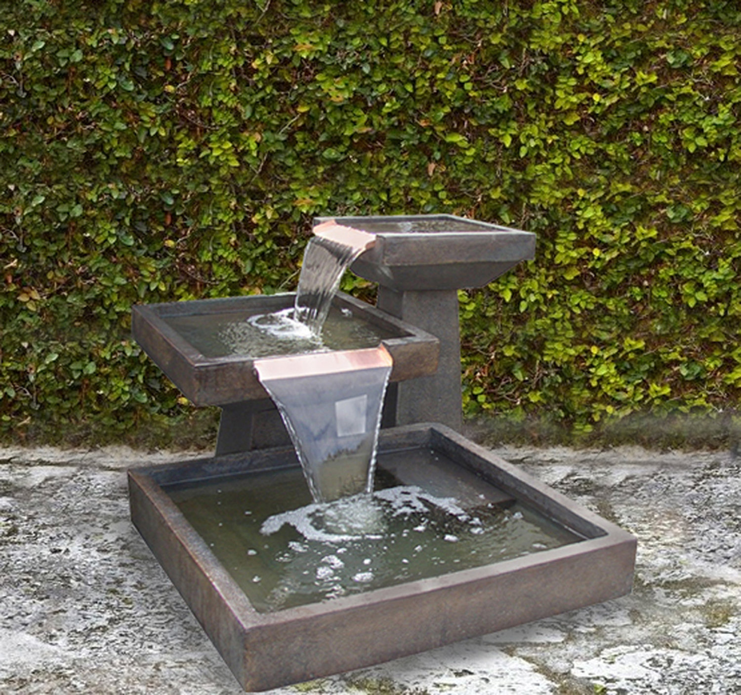 Florence & New Italian Art Company Metro Spill Cast Stone Fountain ...