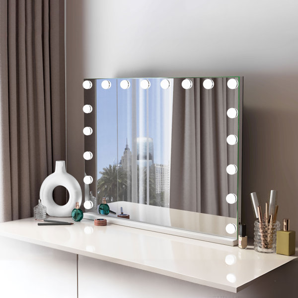 Latitude Run® Rectangle LED Metal Mirror & Reviews | Wayfair