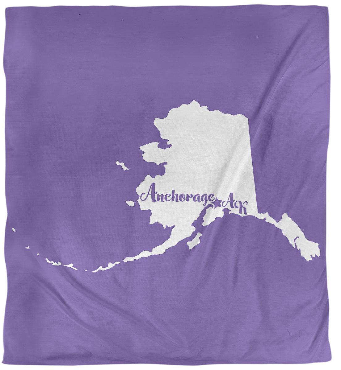 ArtVerse Anchorage Alaska Single Duvet Cover | Wayfair
