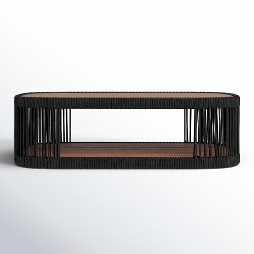Joss & Main Aniston Oval Teak Outdoor Coffee Table & Reviews | Wayfair