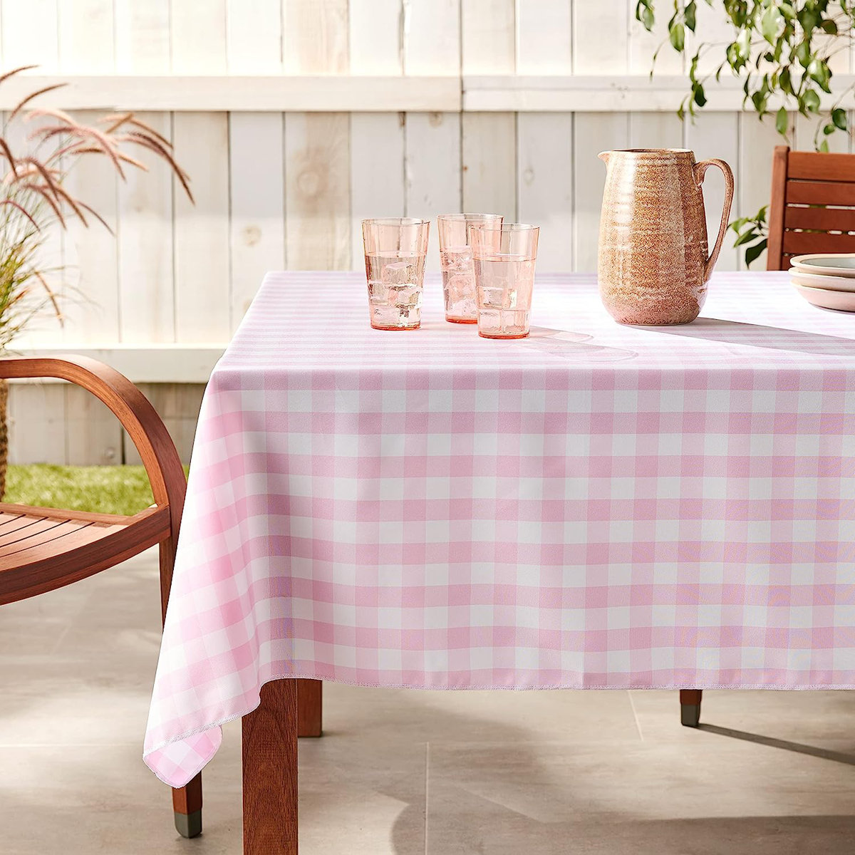 LA Linen Gingham Tablecloth & Reviews | Wayfair