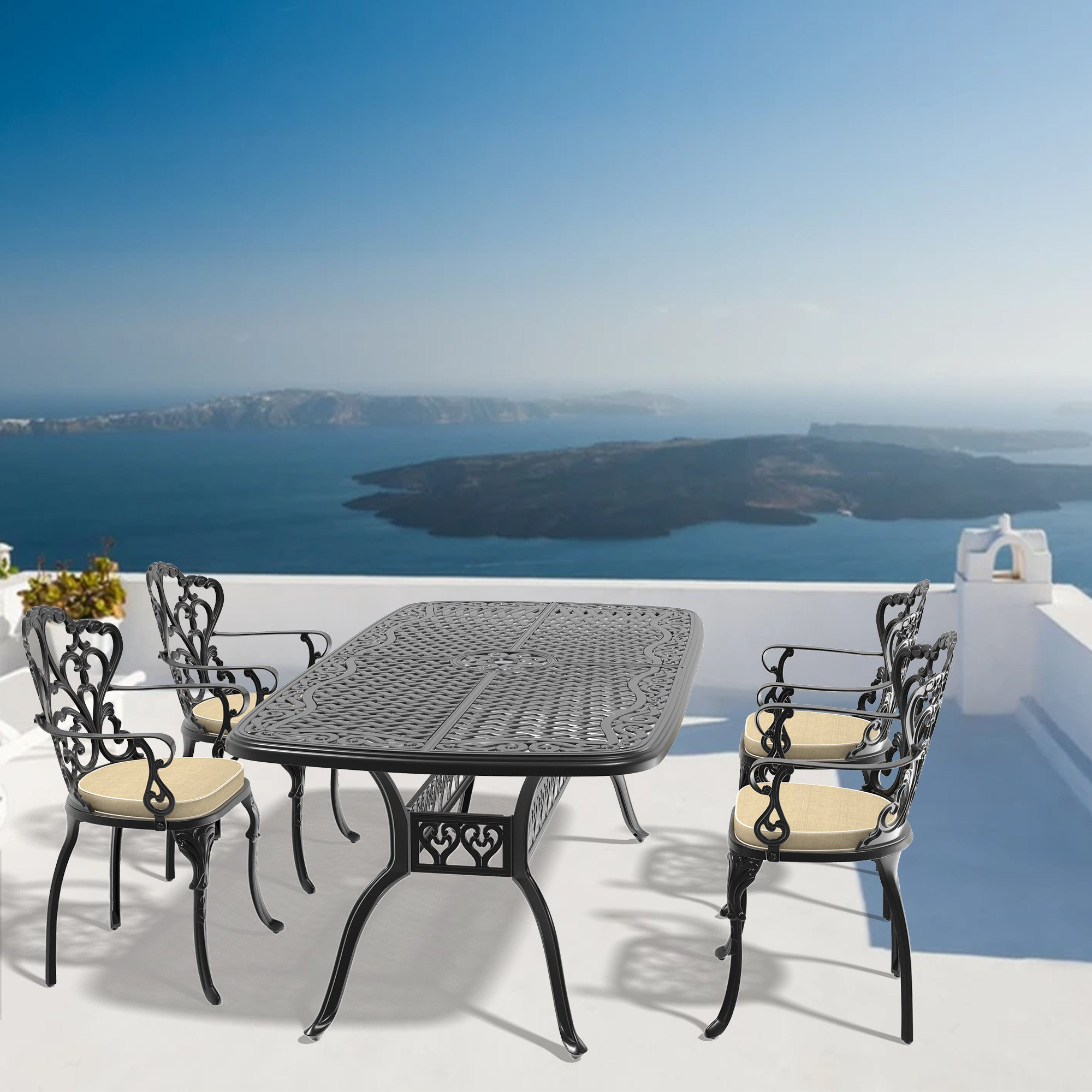 Red Barrel Studio Modern Cast Aluminum Patio Furniture - Wayfair Canada