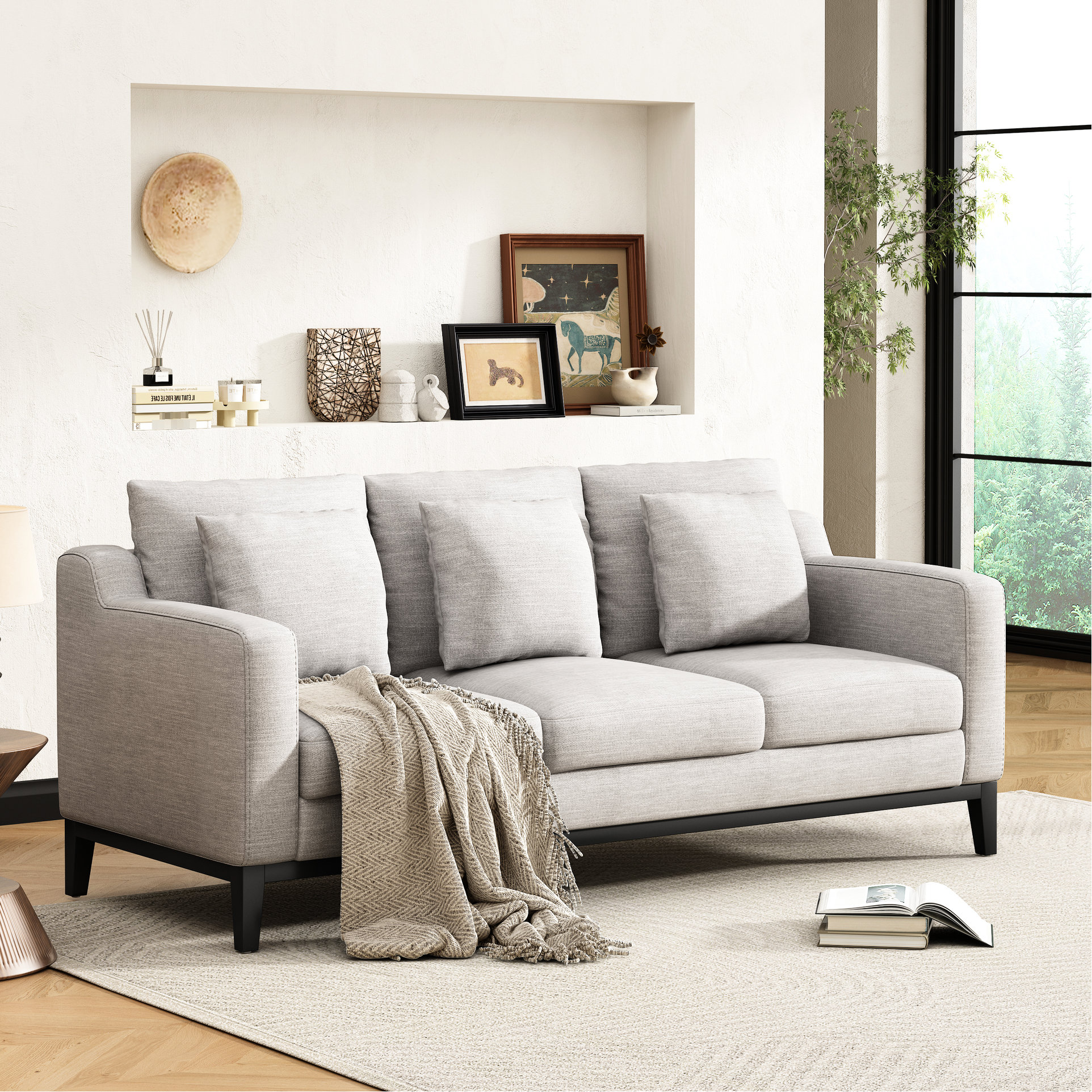 Latitude Run® Grey 3 With Construction - Wooden Legs For Homes Plywood ...
