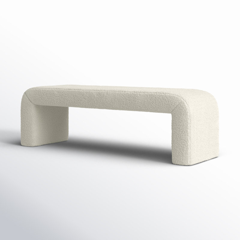 Dovetail Furniture Kenneth Faux Sheepskin Bench | Perigold