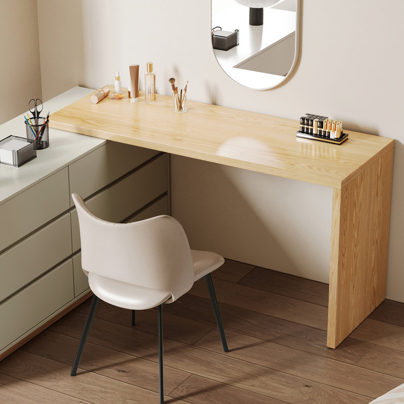 Latitude Run® Berek Vanity Extendable Vanity Table with 6 Drawers ...