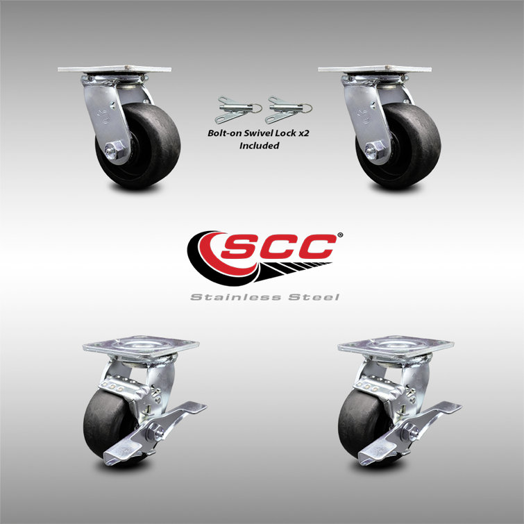 Service Caster 4 Piece Glass Filled Nylon Caster Set - Wayfair Canada