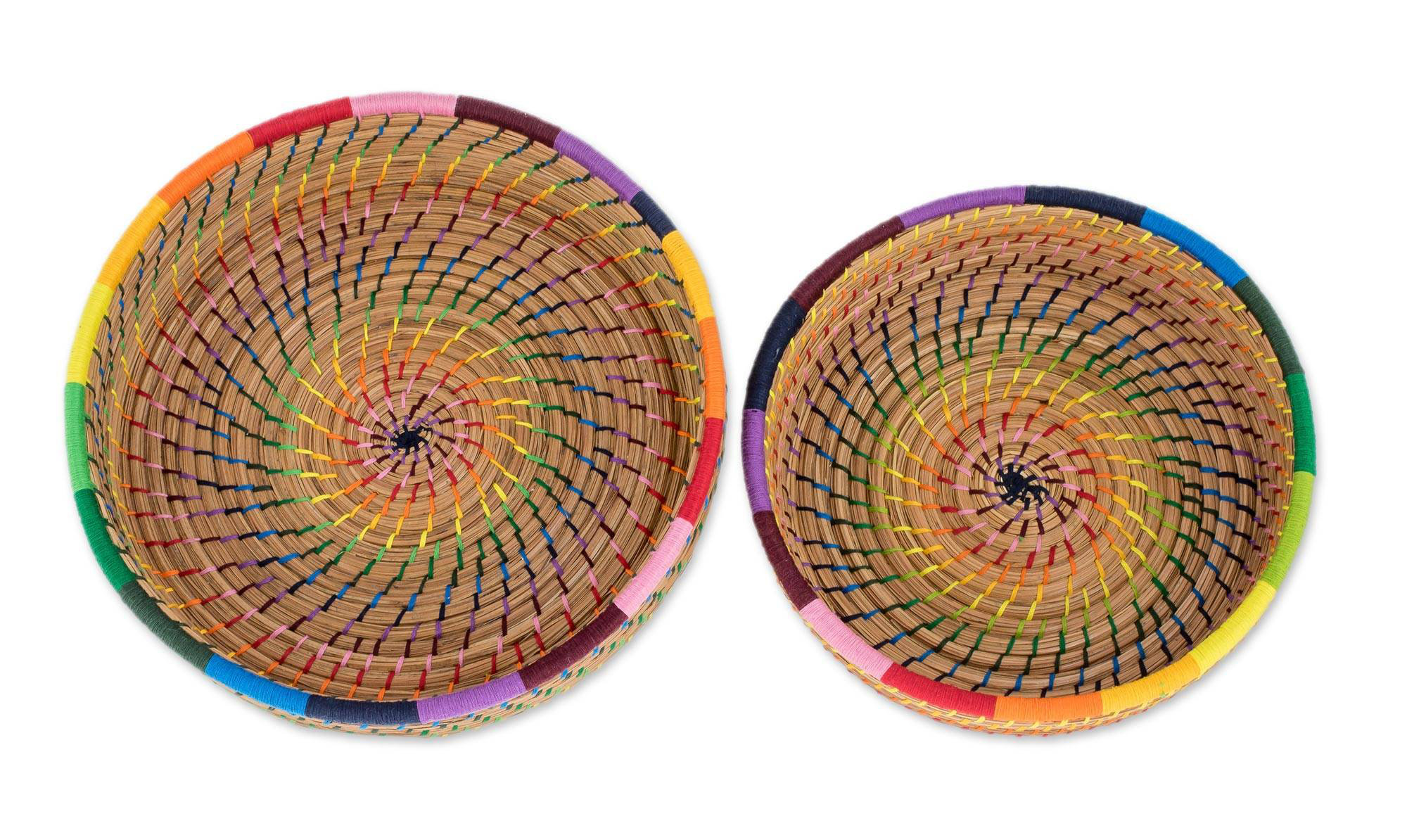 Dakota Fields 2 Piece Solid Wood Basket Set | Wayfair