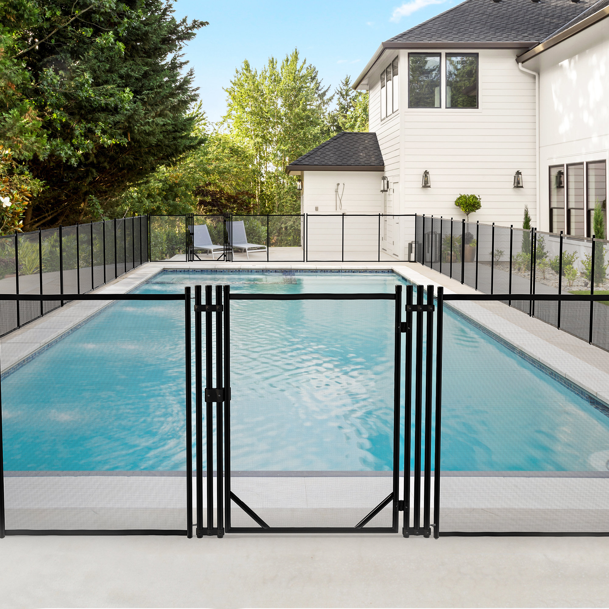 YITAHOME Pool Fence Gate, 4 X 3.2ft Pool Safety Fence Gate Kit With ...