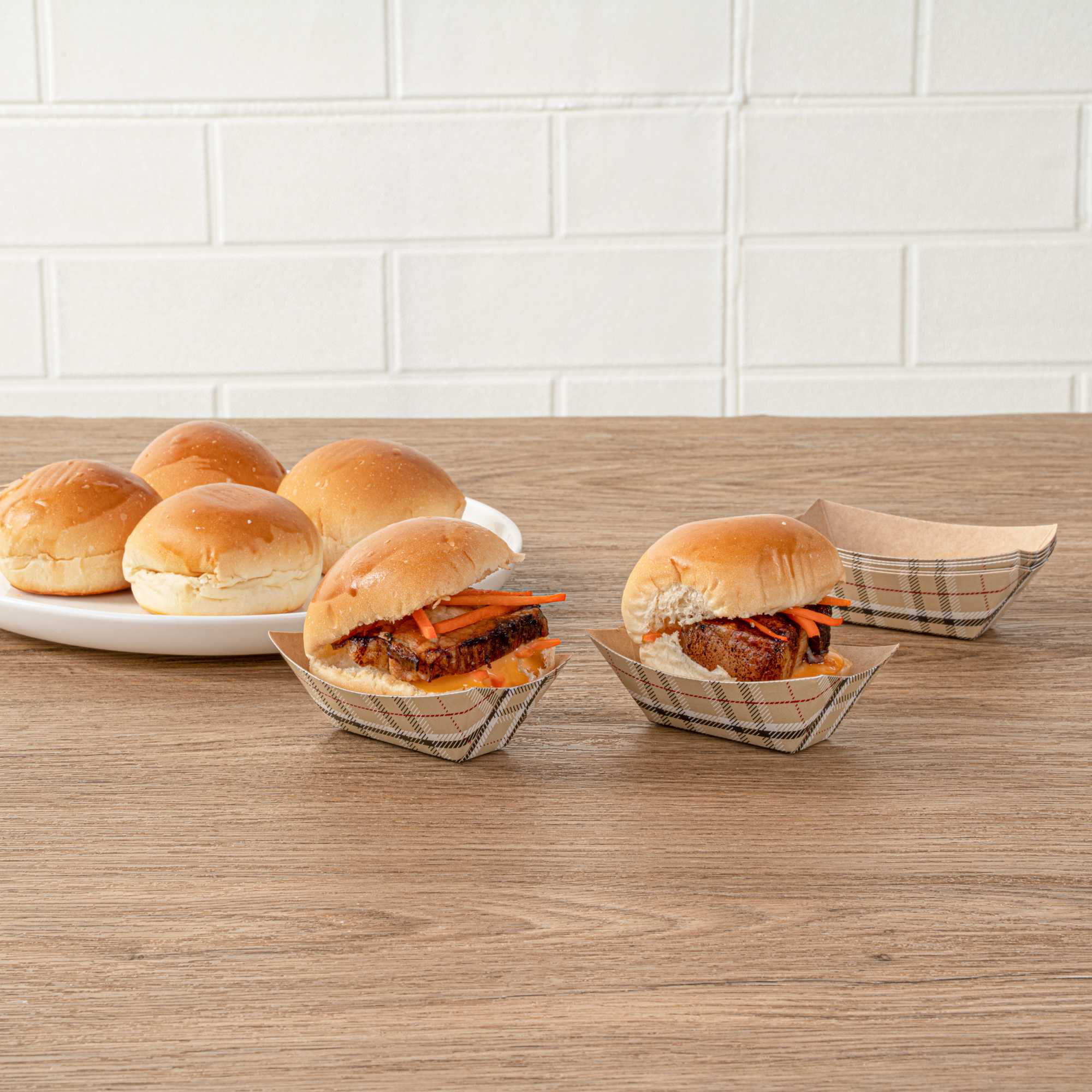 Restaurantware-Bio Tek 2 Ounce Food Trays, Disposable Paper Food Trays ...