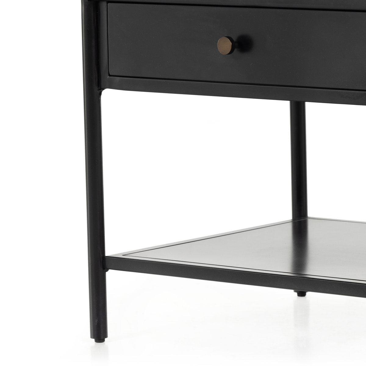 Four Hands Soto Iron End Table with Storage & Reviews | Perigold