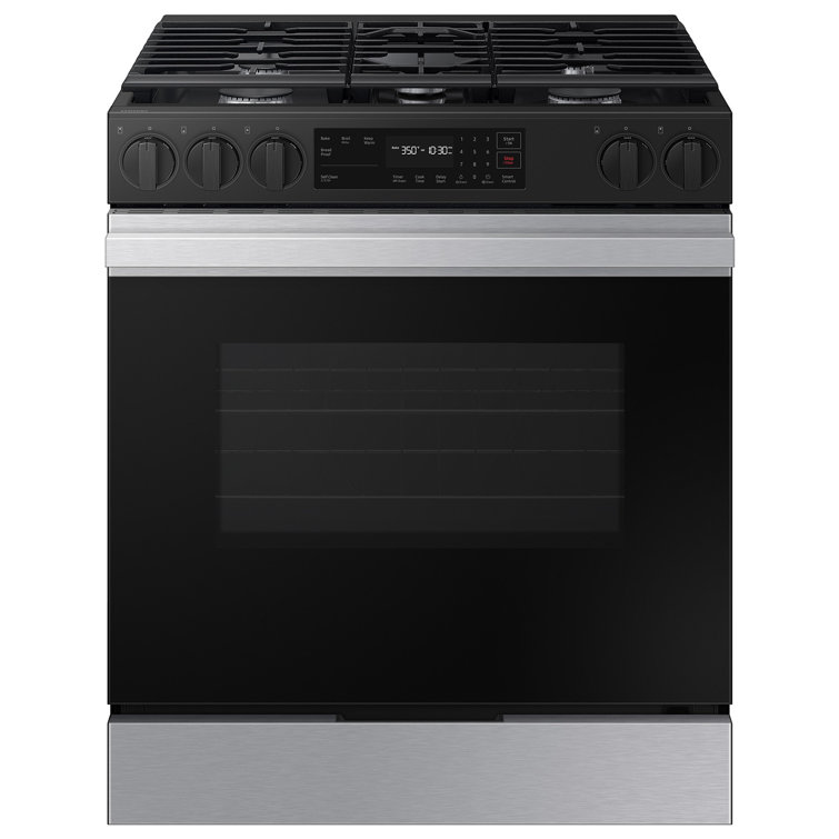 Samsung Bespoke Smart Slide-In Gas Range 6.0 cu. ft. with Precision ...